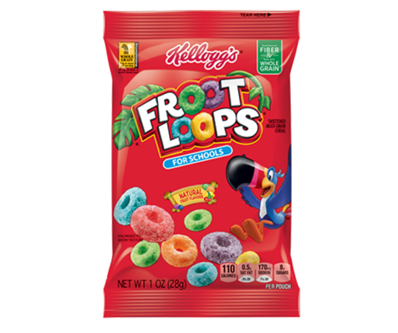 Order Imported Fruit loops multi colored cereal Munchbag